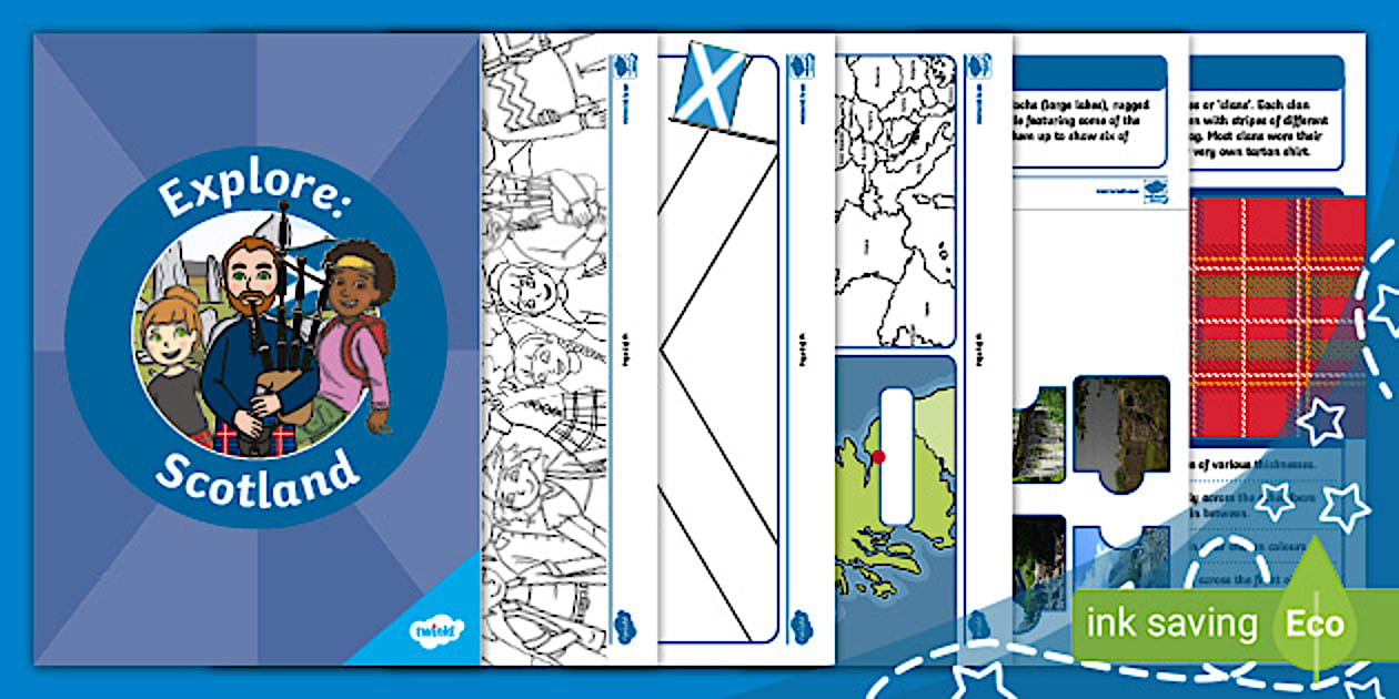 Explore: Scotland Activity Booklet (teacher made) - Twinkl