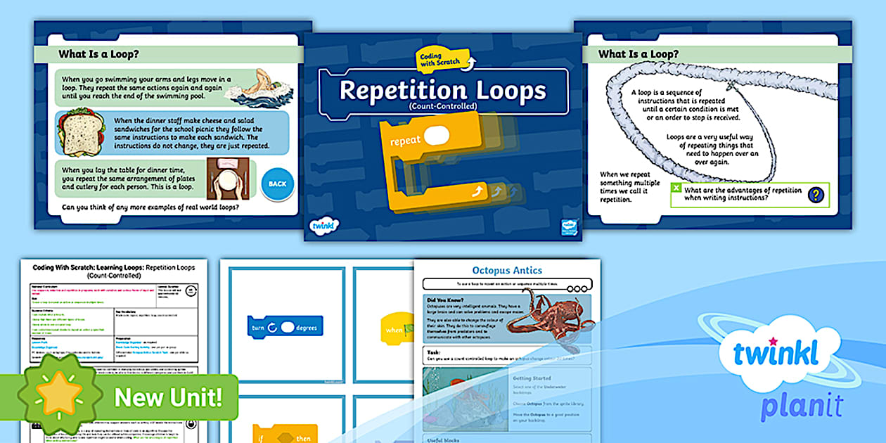 Learning Loops Lesson 2 - Scratch - Coding for Year 3