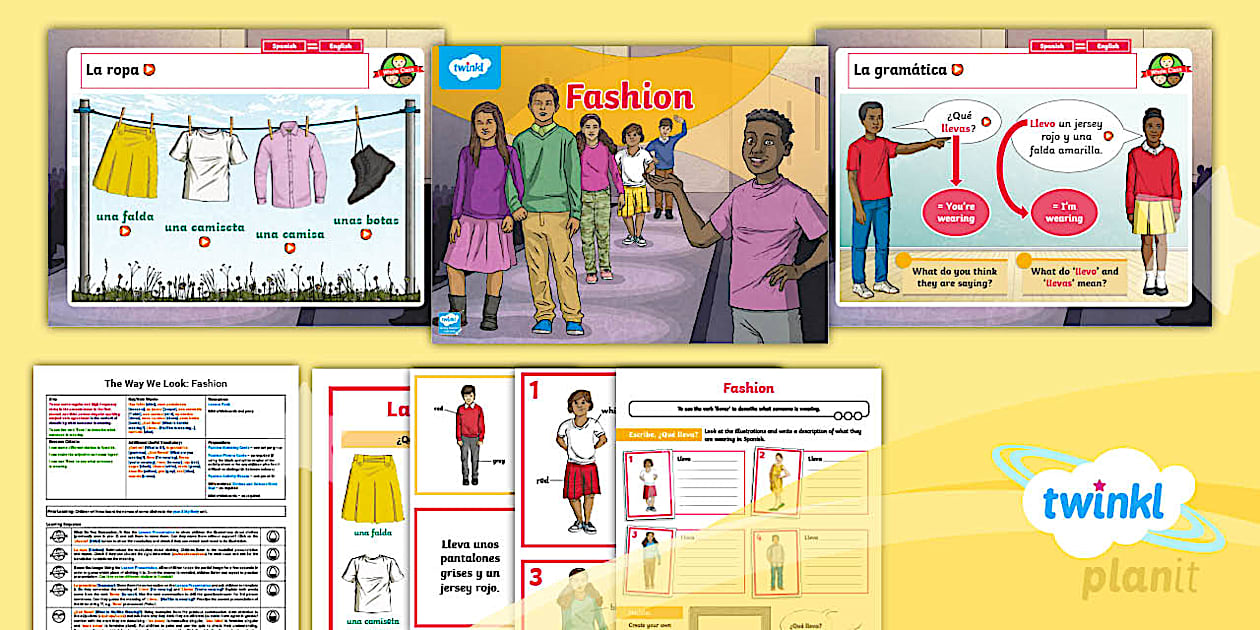 👉 PlanIt Year 5 Spanish Lesson: Fashion (Teacher-Made)