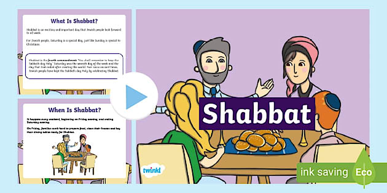 All About Shabbat PowerPoint - Judaism - RE - Twinkl