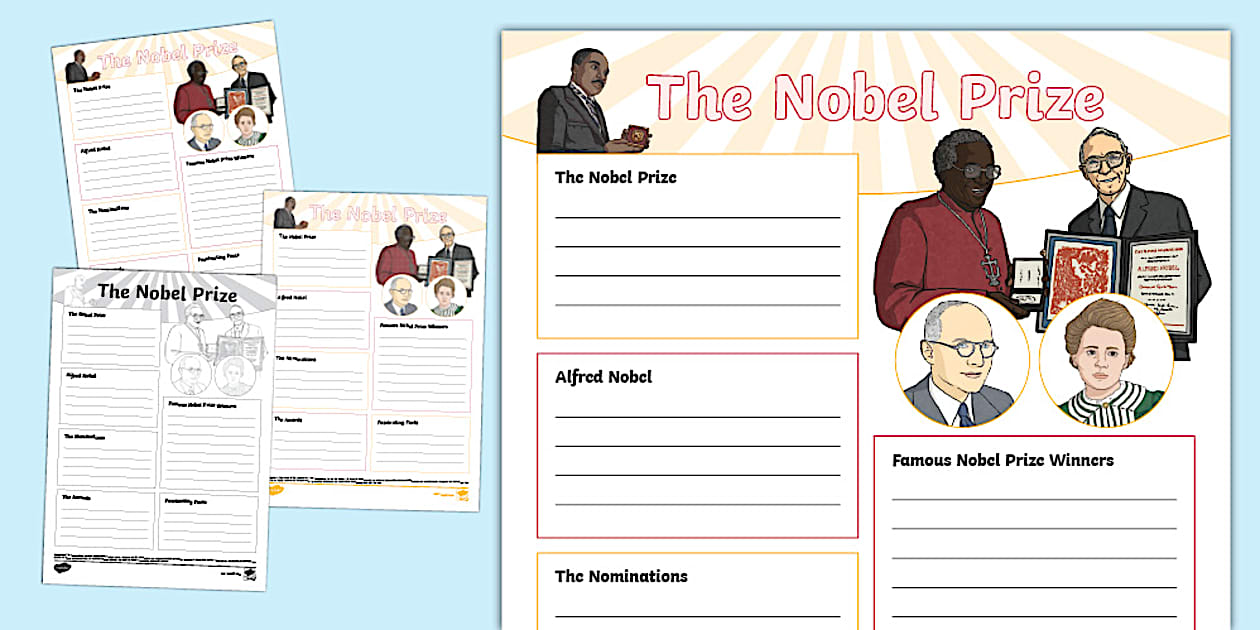 Nobel Prize Fact File Template - Twinkl Primary - Twinkl