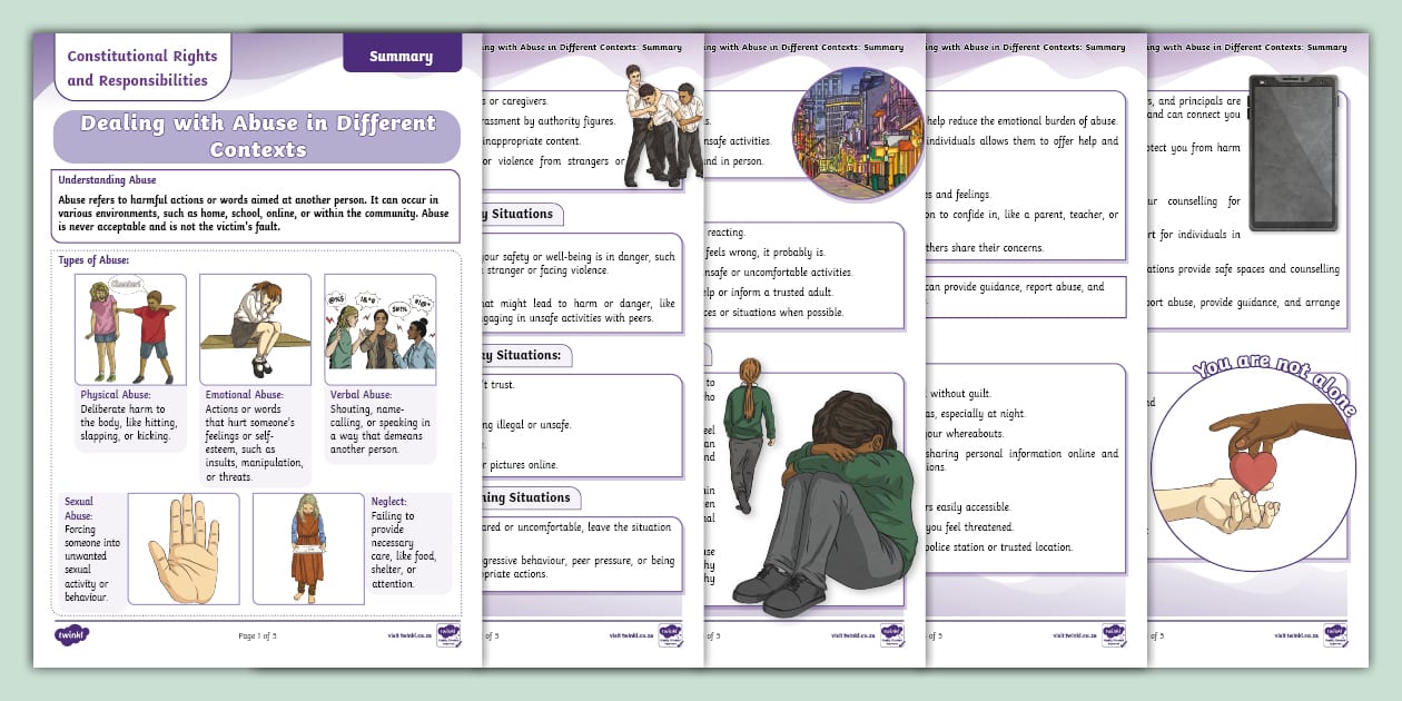 Dealing with Abuse and Identifying Threatening Situations Summary Life