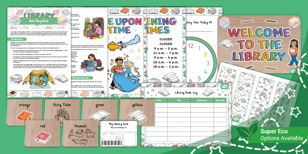 Library Role-Play Pack - Twinkl