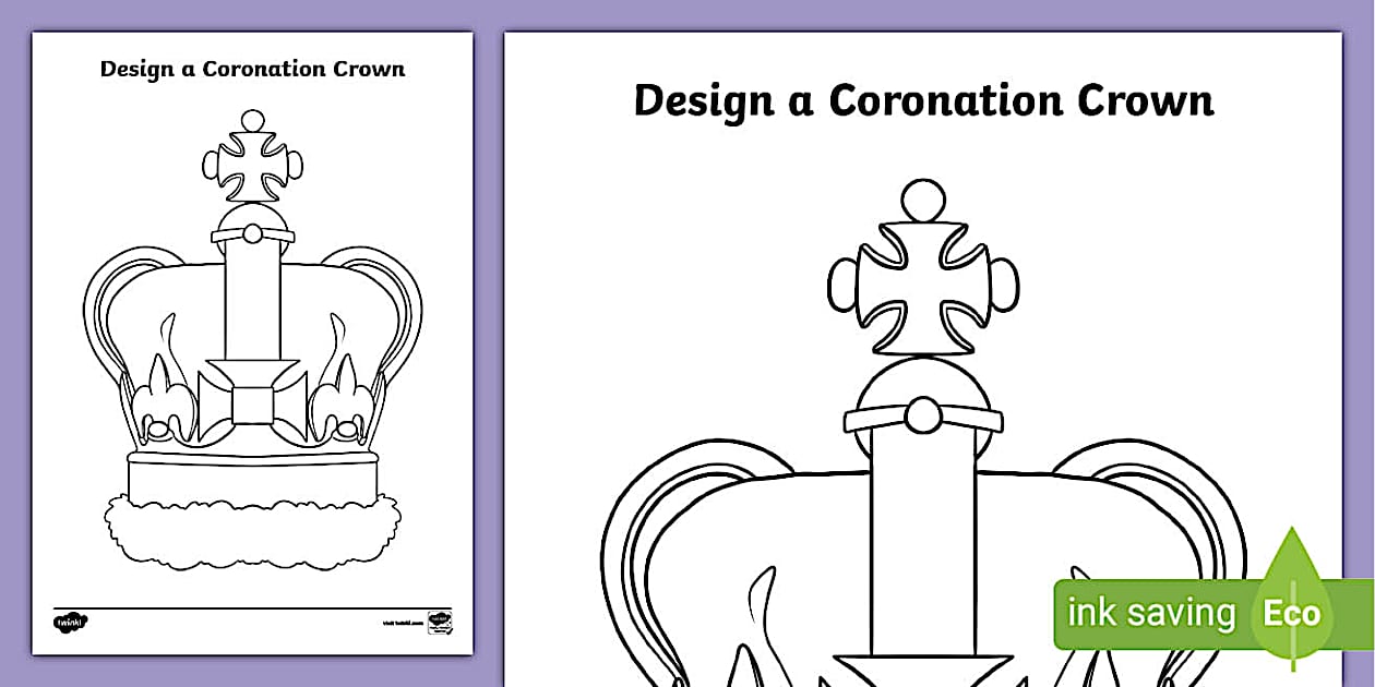 Design a Royal Crown Activity Sheet | Twinkl (teacher made)