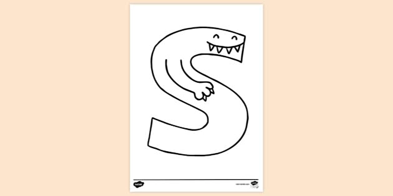 Letter S Colouring | Colouring Sheets (teacher made)