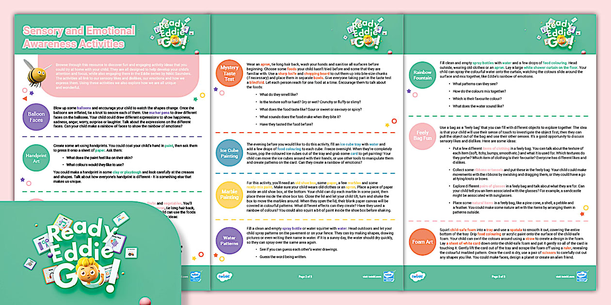 The Eddie Series: Sensory and Emotional Awareness Activities