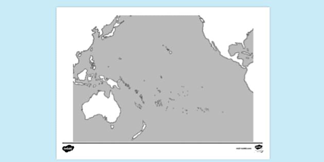 Pacific Islands Colouring Sheet (teacher made) - Twinkl