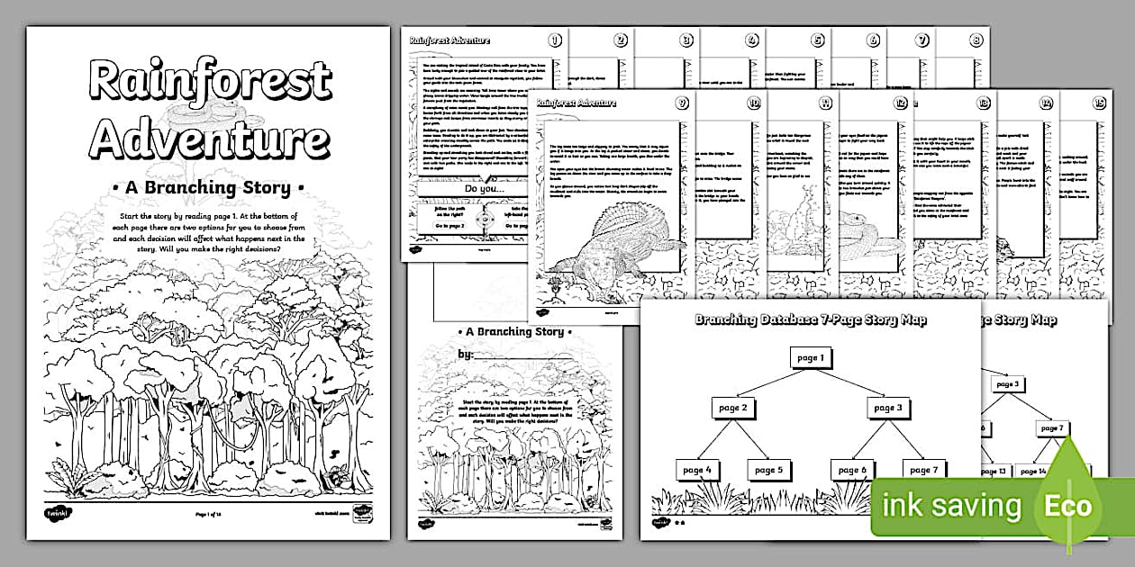 KS2 Branching Database Story Creation Pack - Computing
