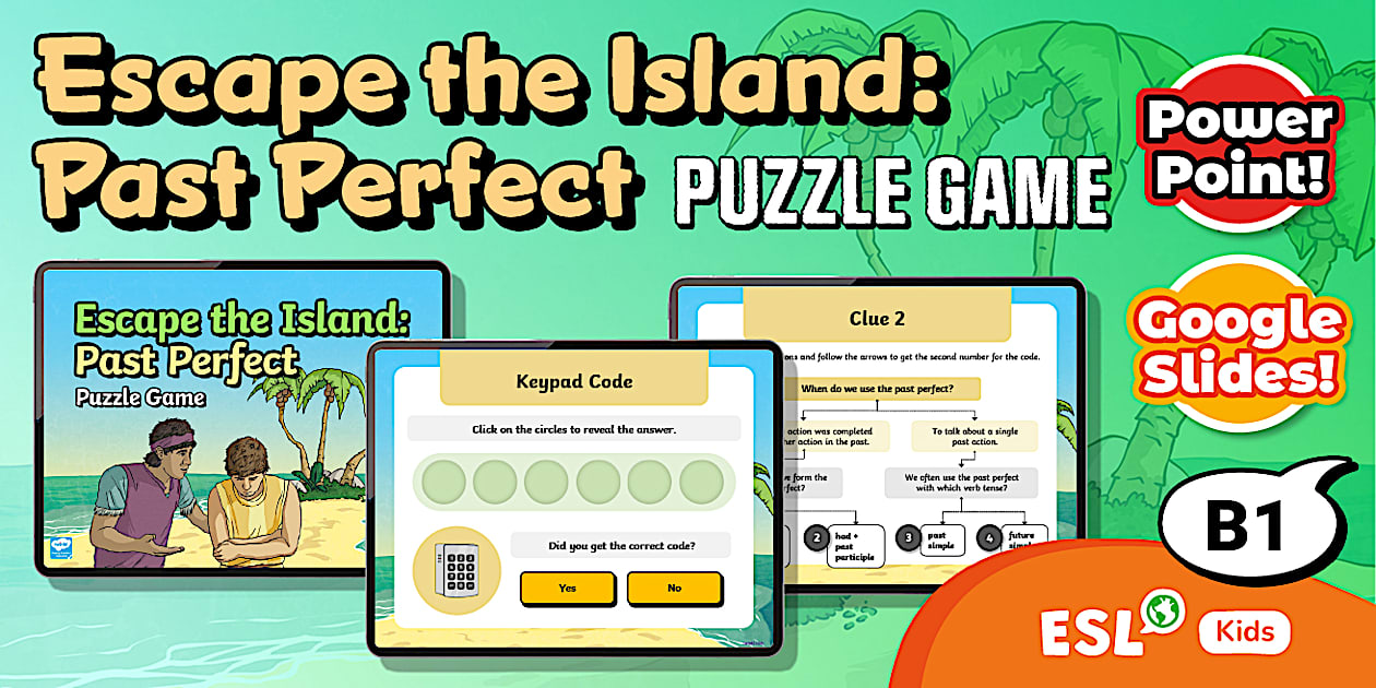 ESL Escape the Island: Past Perfect [Kids, B1]