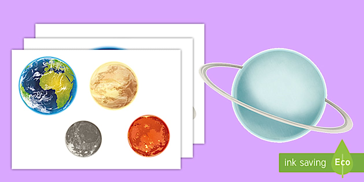 Scale Solar System Planets Model - Cut-Out Activity - Twinkl