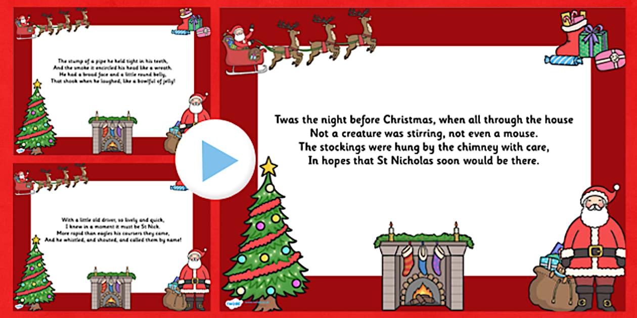 Christmas Poetry for Kids - PowerPoint (teacher made)