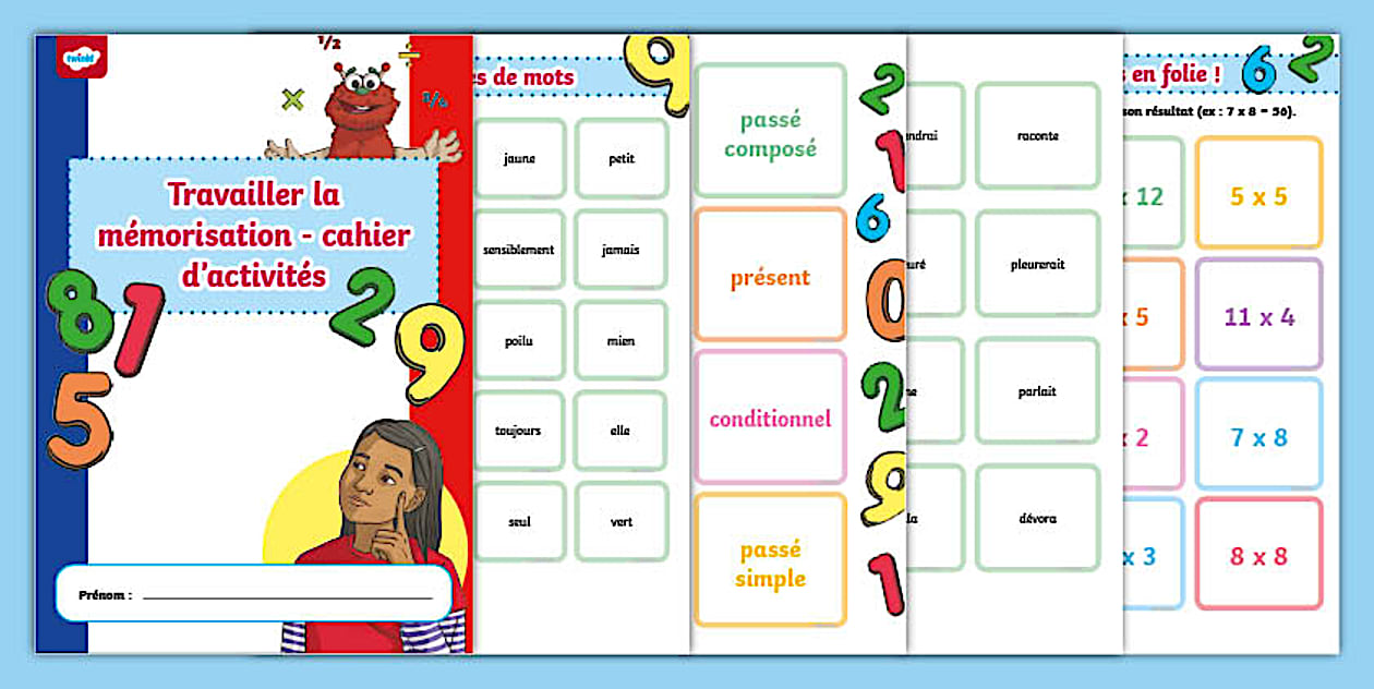 Travailler la mémorisation - cahier d'activités