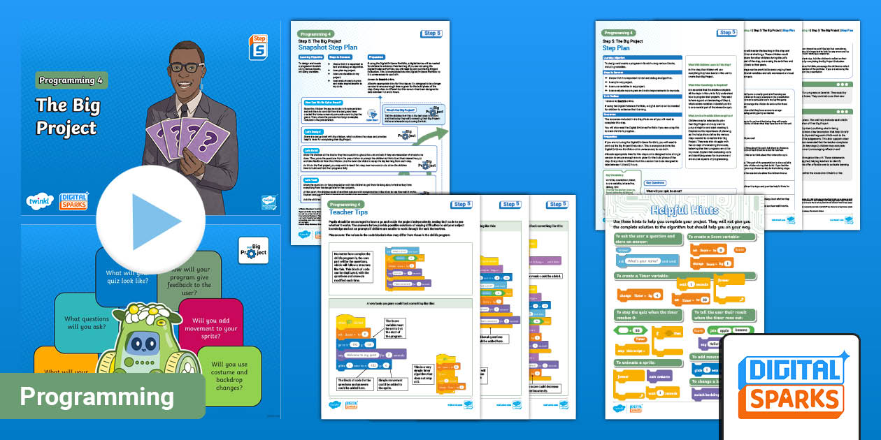 Digital Sparks: Programming 4: Step 5 (Teacher-Made)