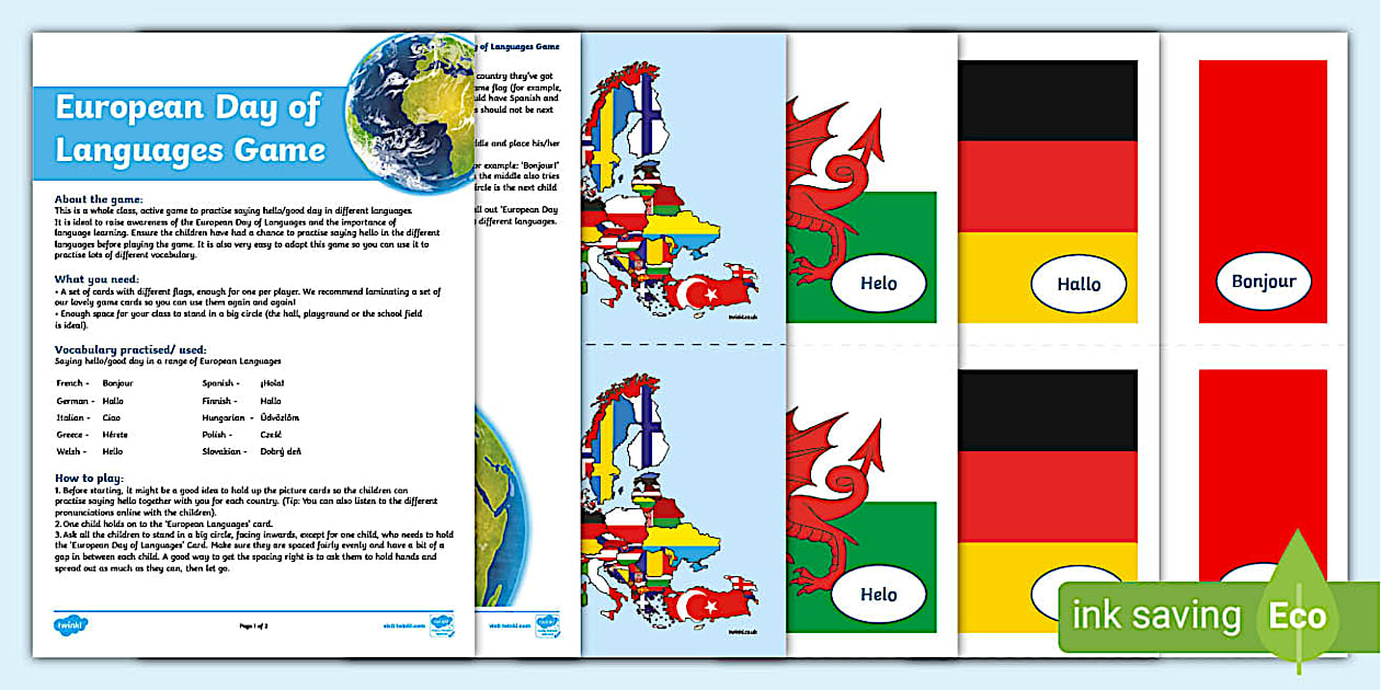 Greetings in Different Languages Game - Twinkl