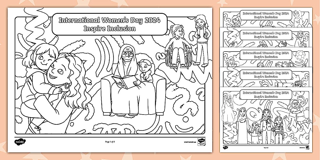 Colouring - International Women's Day - Inspire Inclusion