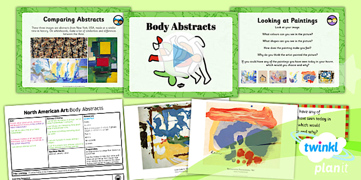 Art: North American Art: Body Abstracts UKS2 Lesson Pack 3