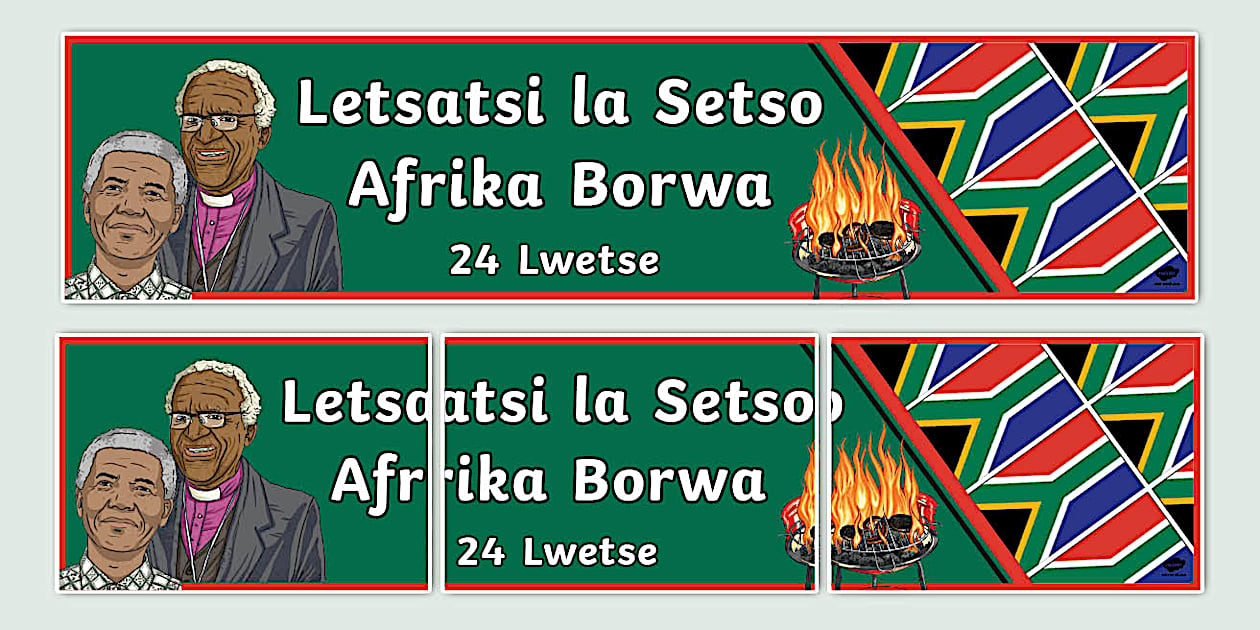 South Africa Heritage Day Display Banner (Sesotho) - Twinkl