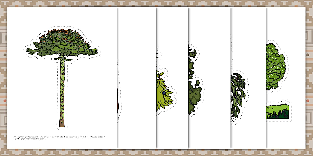 Recortables: Flora Zona Sur