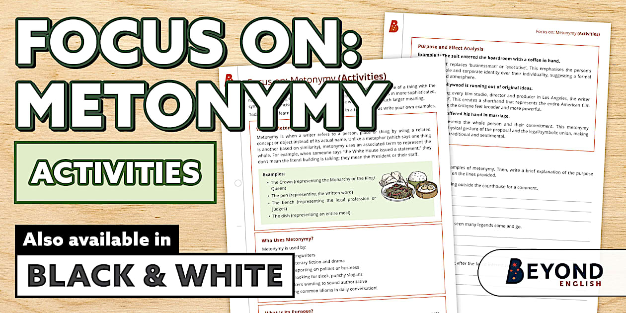 Focus on: Metonymy (Activities)