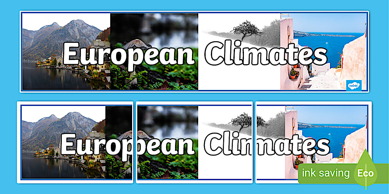 European Climates Photo Display Banner