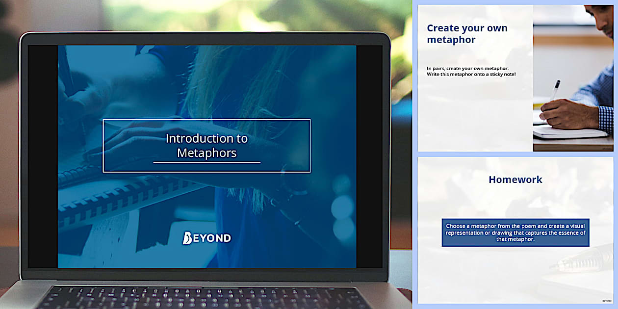 Introduction to Metaphors PowerPoint (teacher made) - Twinkl