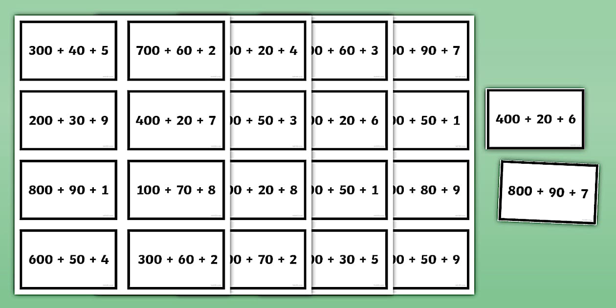Number War Place Value Game for 3rd-5th Grade - Twinkl