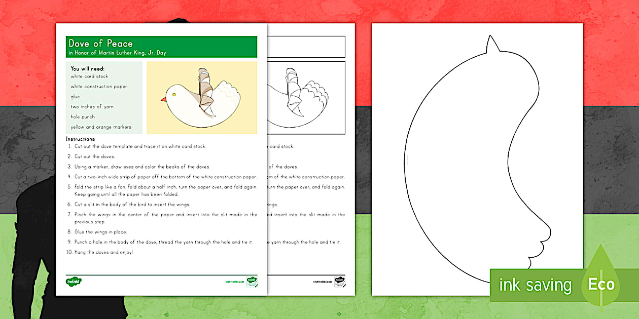 Dove of Peace Craft | Black History Month | Twinkl USA