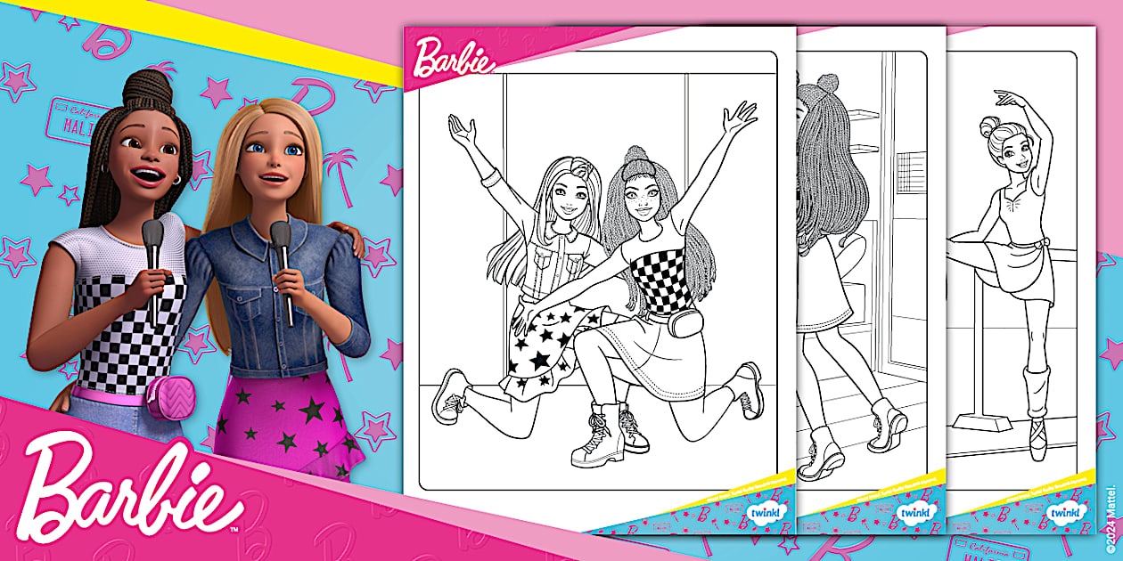 Barbie: Coloring Sheets (teacher made) - Twinkl