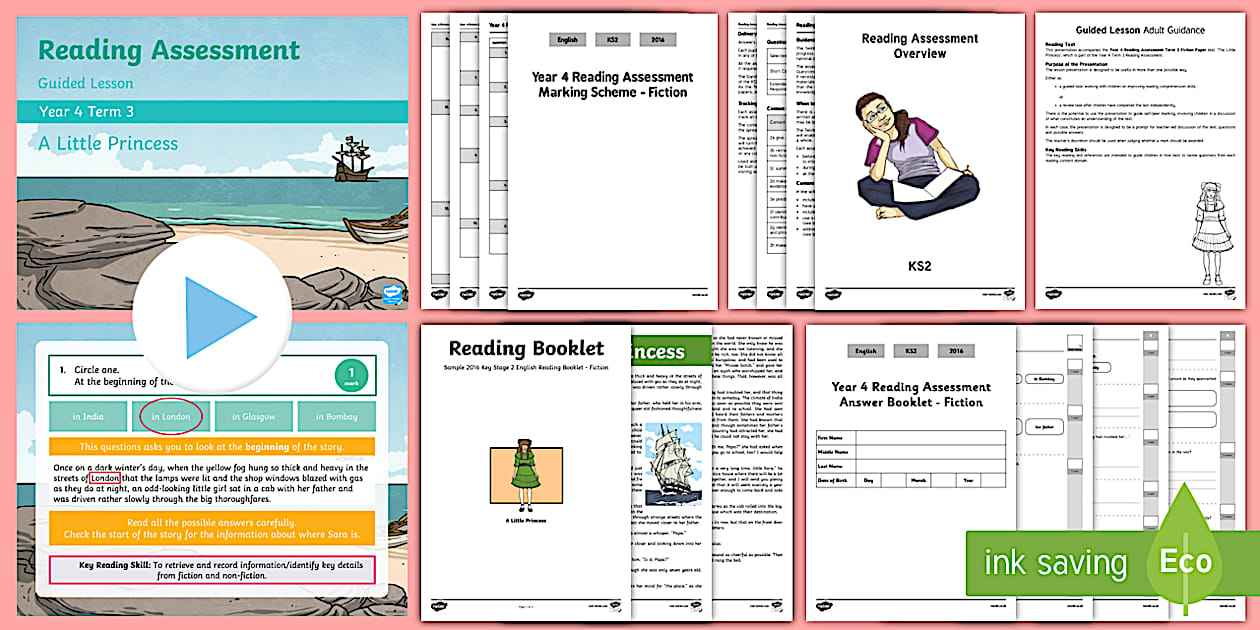 Year 4 Term 3 Fiction Reading Assessment Guided Lesson Teaching Pack