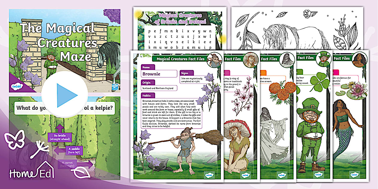 Magical Creatures of Britain and Ireland (teacher made)