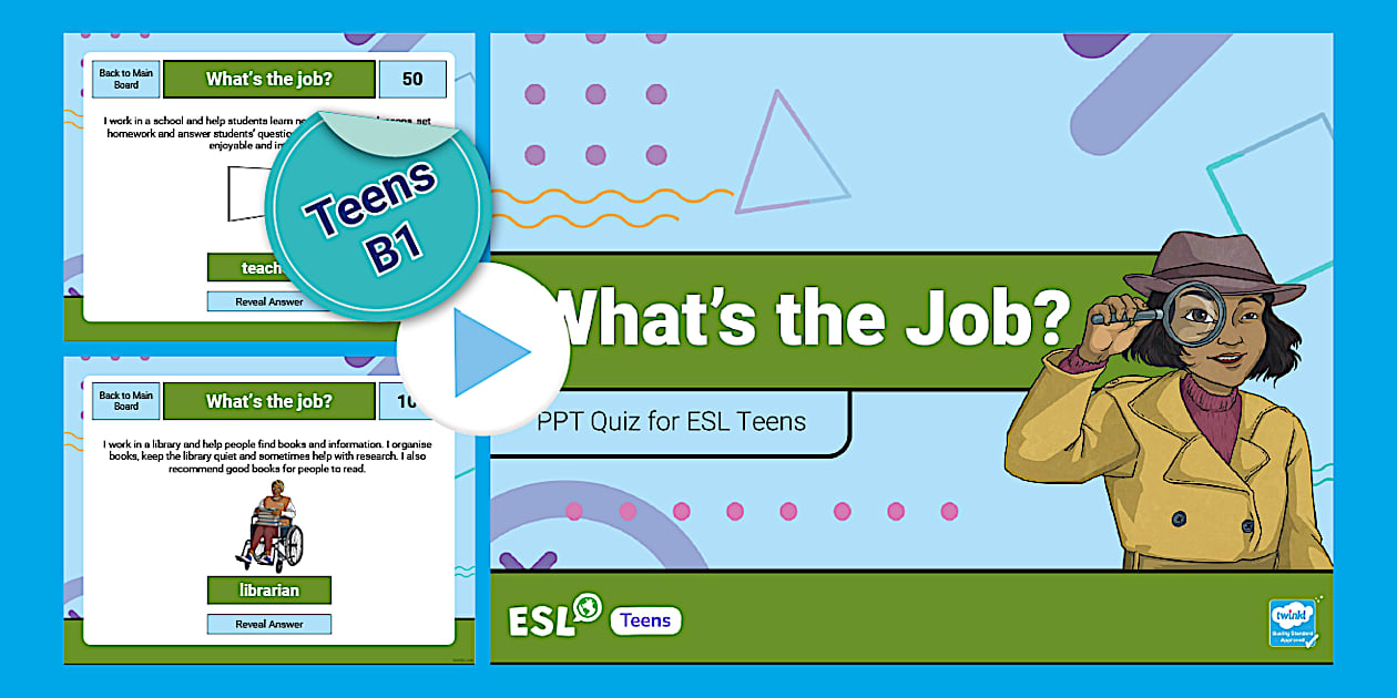 Work and Jobs Quiz Game for B1 Teens (teacher made) - Twinkl