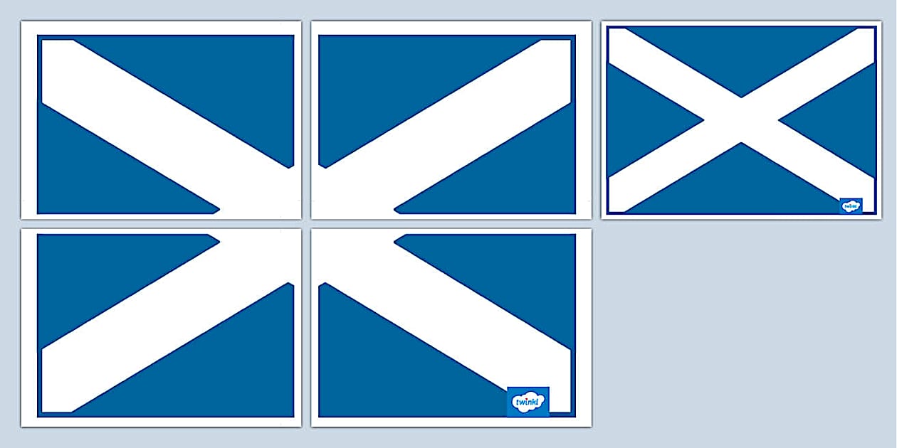 Giant Scotland Flag Display Poster (teacher made) - Twinkl