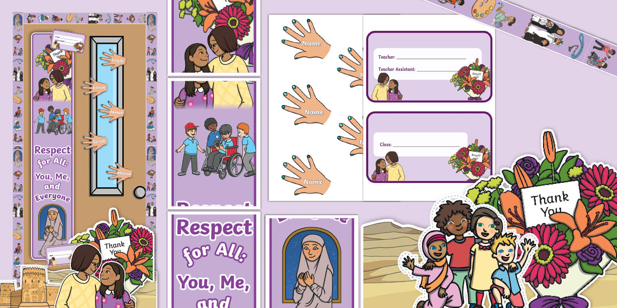 Respect Themed Door Display (teacher made) - Twinkl