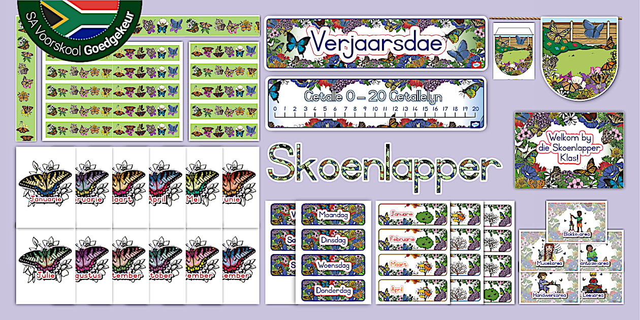 Skoenlapper Tema Klaskamer Dekor - Twinkl