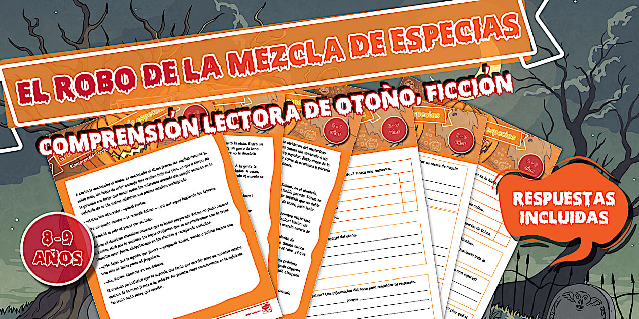 Comprensión lectora: El robo de la mezcla de especias - Segundo Ciclo de