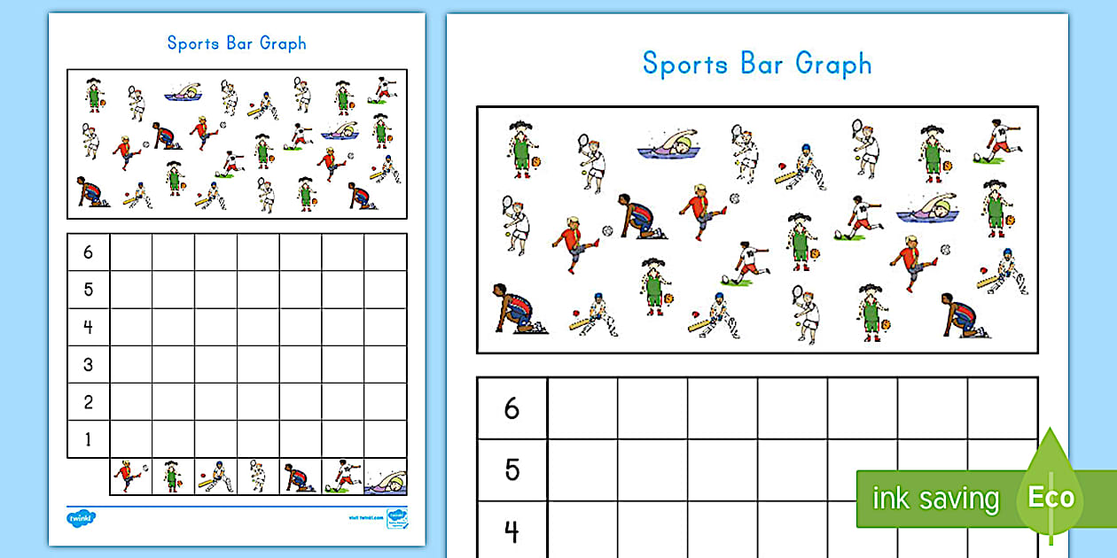 Sports Bar Graph Worksheet (teacher made) - Twinkl