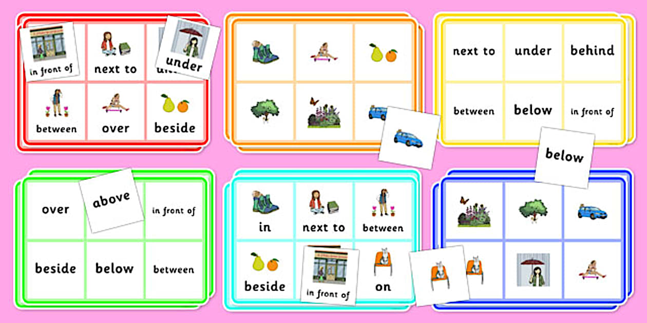 Positional Language Mapping Bingo (teacher made) - Twinkl