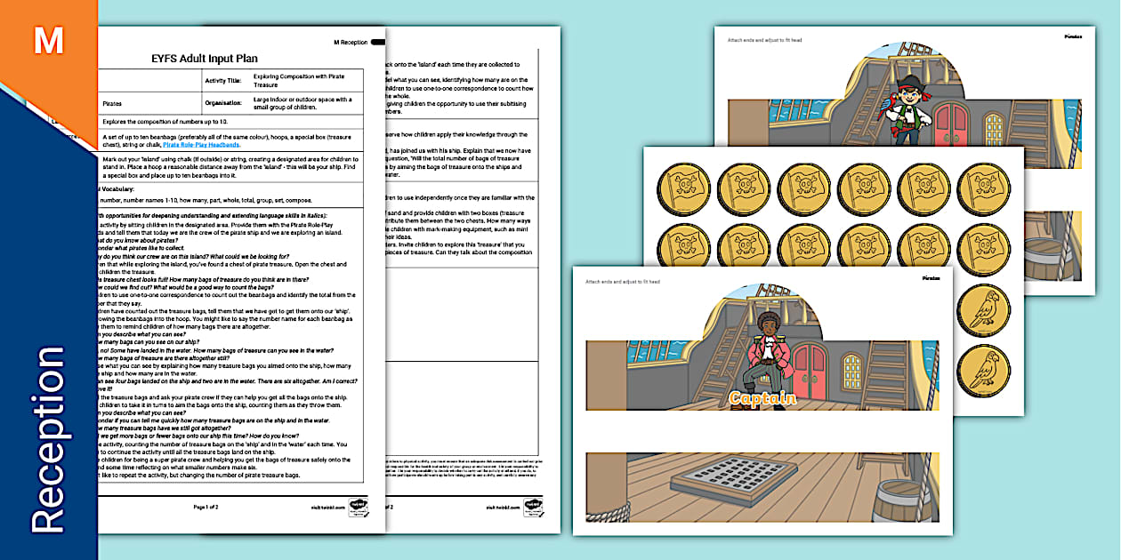 EYFS Composition with Pirate Treasure Plan and Resource Pack