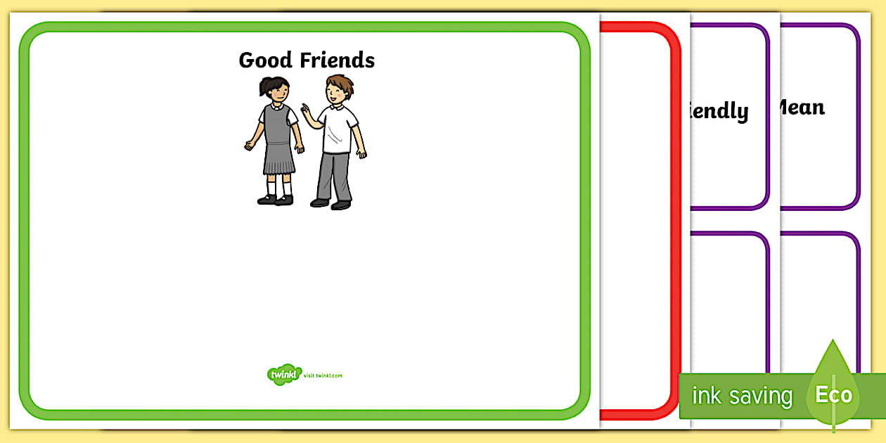Editable Characteristics Of A Good Friend Game - Twinkl