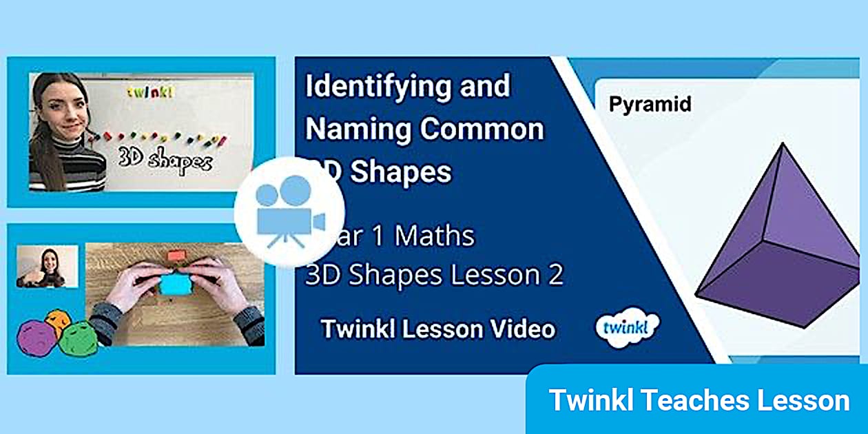 👉 Year 1 Lesson: Identifying and Naming Common 3D Shapes Video