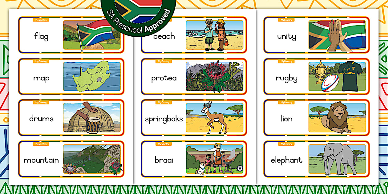 Preschool: My Country: Word Cards (teacher made) - Twinkl