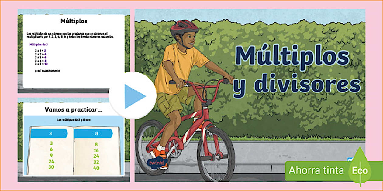 PowerPoint Múltiplos, divisores y criterios de divisibilidad
