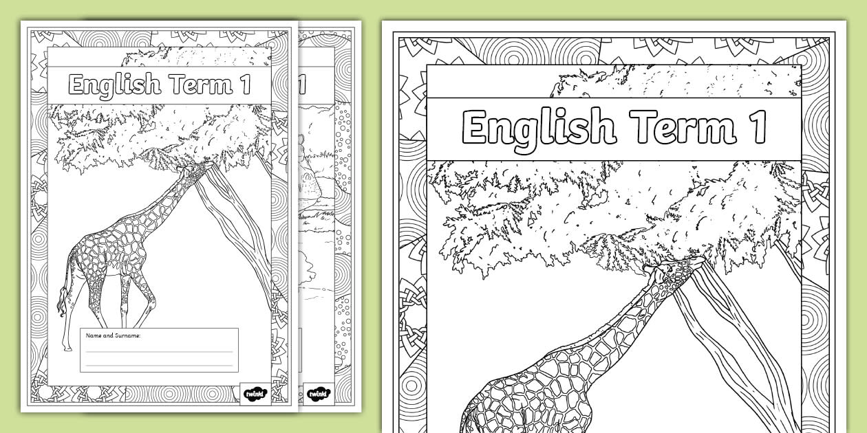 English Term 1 Cover Page | Twinkl South Africa - Twinkl