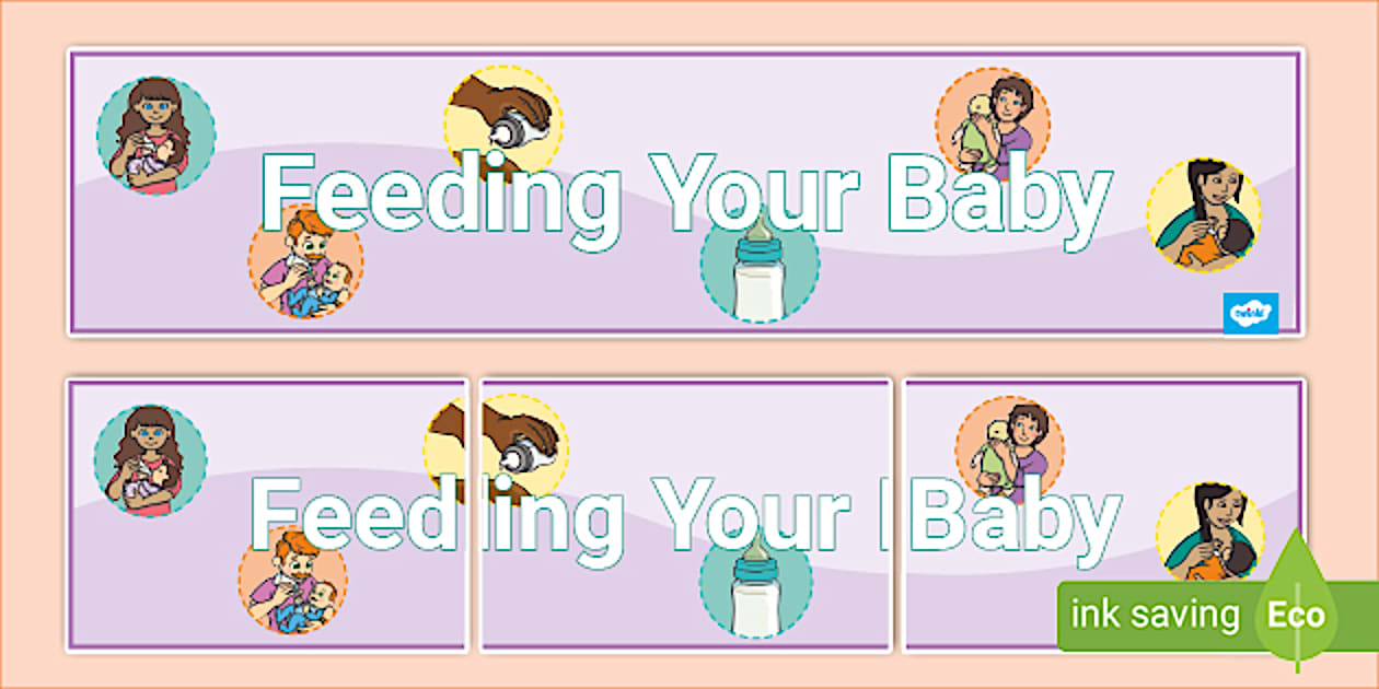 Feeding Your Baby Information Display Banner (teacher made)