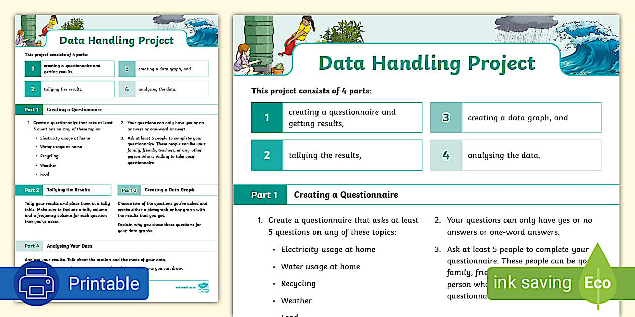 Grade 6 Maths Project Term 3 Data Handling - Twinkl ZA