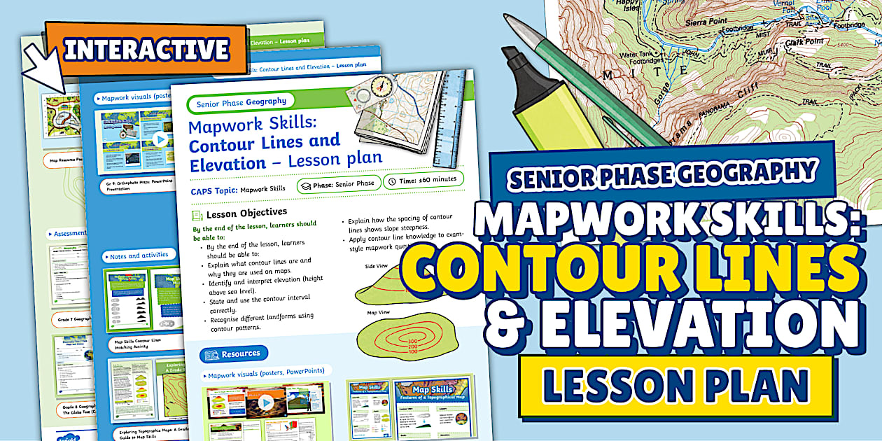 Mapwork Skills: Contour Lines and Elevation - Lesson plan