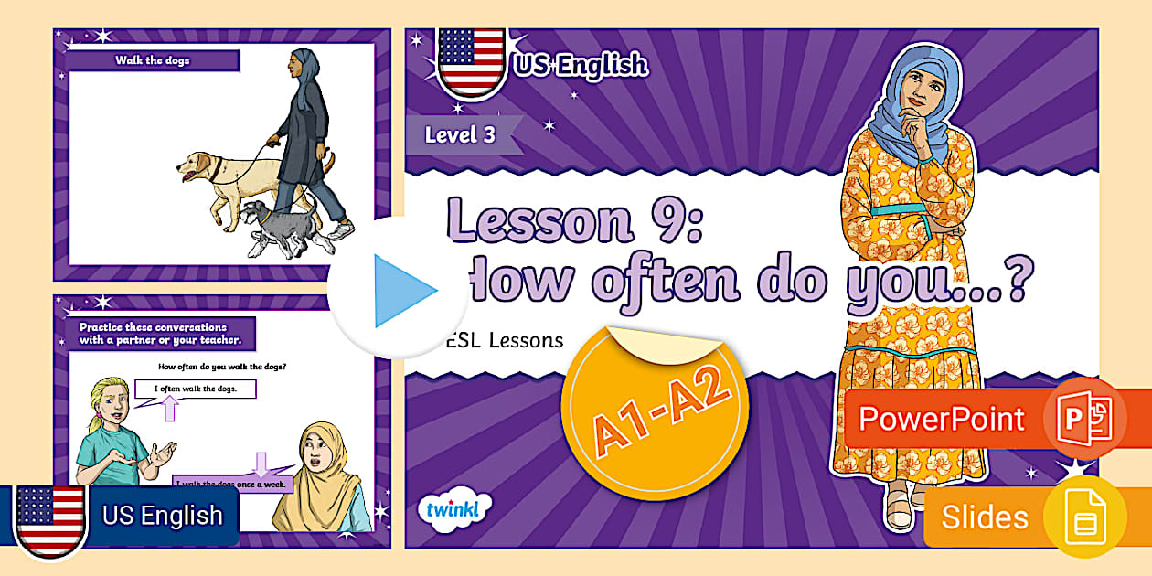 ESL Curriculum (US-English Version) Level 3, Lesson 9