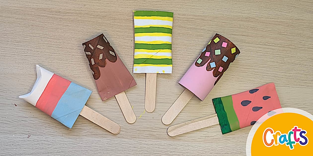 Ice Lolly Cardboard Tube Craft