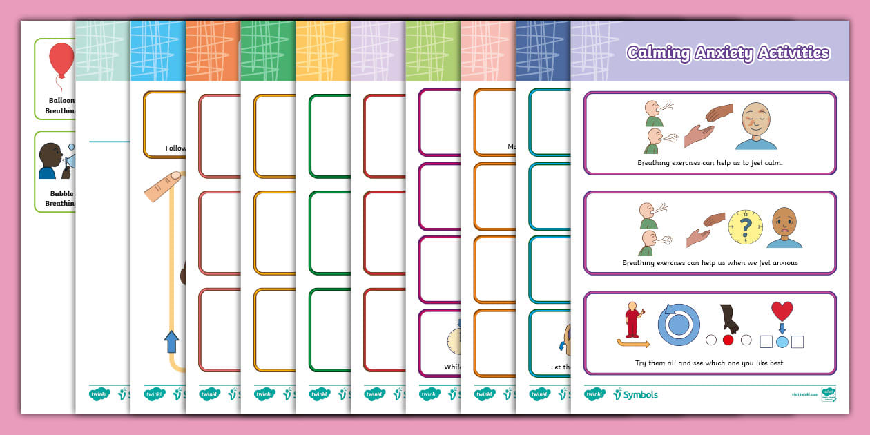 Twinkl Symbols: Calming Anxiety Activities (teacher made)