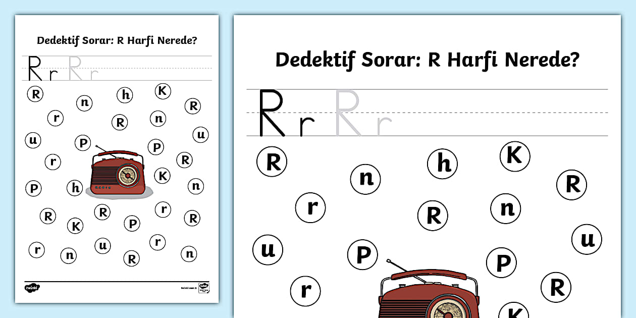 Dedektif Sorar: R Harfi Nerede? (Teacher-Made) - Twinkl